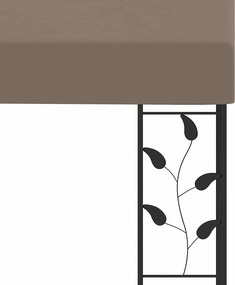 Altán ke zdi 4 x 3 x 2,5 m taupe 312266