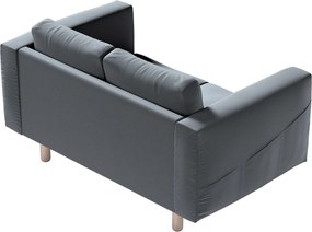 Potah na pohovku IKEA Norsborg 2-místná barva šedá látka sametová