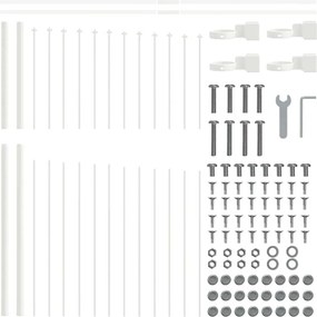 Zahradní plot WOERDEN 3 ks 170 x 165 cm Práškově lakovaná ocel 3360144