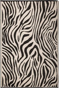Velký koberec balkonový terasový Zebra 242x150cm Moderní z plastu