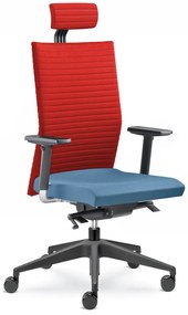 LD seating Element 435-SYS - Kancelářská židle  - červená/modrá