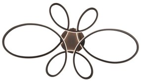 Černé LED stropní svítidlo 45.5x83 cm Fly – Trio