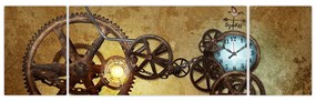 Obraz strojků historických hodin (170x50 cm)