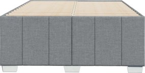 Rám postele bez matrací světle šedá 120x190 cm textil 3284818