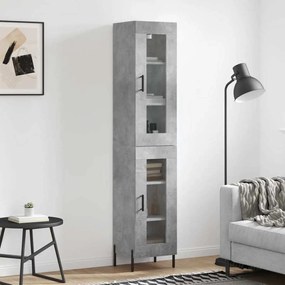 vidaXL Skříň highboard 34,5 x 34 x 180 cm kompozitní dřevo [3199433] Barva: Betonová šedá