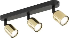 LED Bodové svítidlo TOP 3xGU10/10W/230V černá/zlatá