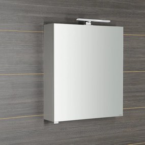 Sapho, RIWA galerka s LED osvětlením, 60x70x17cm, bílá lesk, RIW060-0030