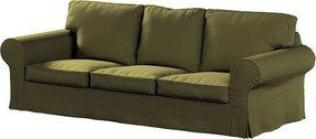 Potah na pohovku IKEA  Ektorp 3-místná, nerozkládací barva zelená látka pletený vzor