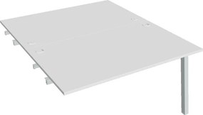 Hobis Kancelářský stůl k řetězení Hobis USDA 1400R, deskaakát, bílá RAL 9016