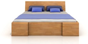 Buková postel s úložným prostorem - Hessler Drawers   , Buk přírodní, 140x200 cm