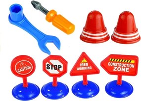 LEAN Toys Sada vozidel: policie, hasiči, odtahovka – na šroubování a odšroubování