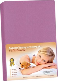 Bellatex Jersey LUX Fialová 100x200 cm