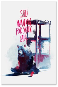 Gario Obraz na plátně Sedící medvěd pod prodejním automatem - Robert Farkas Rozměry: 40 x 60 cm