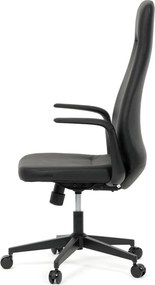 Kancelářské křeslo KA-T8325 BK, synchronní mechanismus, černá ekokůže (66 x 62) cm