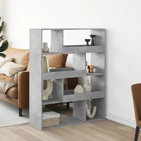 Knihovna betonově šedá 100 x 33 x 125,5 cm kompozitní dřevo 3309333