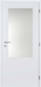 Doornite Interiérové dveře Basic 2/3 sklo, 80 P, 846 × 1983 mm, lakované, pravé, bílé, prosklené