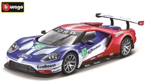 Kovový model bburago 1:32 race dtm ford gt race car 2017 no.67 lemans