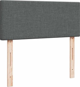 Box spring postel s matrací tmavě šedá 120x190 cm textil 3287389