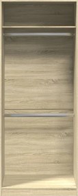 Šatní skříň dub sonoma 80 x 50 x 200 cm kompozitní dřevo 3307794