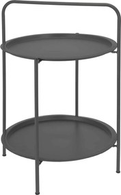 Dvouúrovňový odkládací stolek Feray šedý