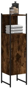 Petromila Koupelnová skříňka kouřový dub 33x33x120,5 cm kompozitní dřevo