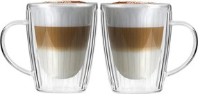 Skleněné hrnky v sadě 2 ks na cappuccino 250 ml Livio Duo – Vialli Design