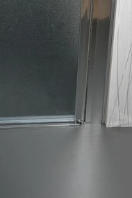 ARTTEC Dvoukřídlé sprchové dveře do niky SALOON 105 - 110 cm grape sklo