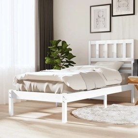 vidaXL Rám postele masivní borovice 90 x 200 cm [3101011] Barva: Bílá
