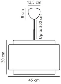 DFTP by Nordlux - Lustr na lanku TAKAI 1xE27/25W/230V