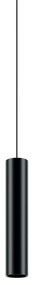 Lodes 09622 2000 A-tube small, černé závěsné válcové svítidlo, 1x10W LED GU10, výška 30cm