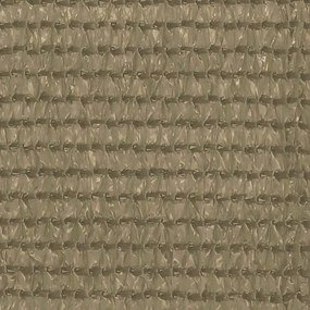 Balkonová zástěna taupe 120 x 500 cm HDPE 310966