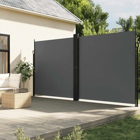 Zatahovací Boční Markýza 200 X 1 200 Cm Antracitová - 100 x 600 cm