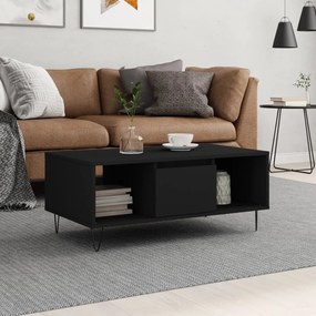 vidaXL Konferenční stolek 90x50x36,5 cm kompozitní dřevo [830590] Barva: Černá