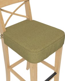 Sedák na židli IKEA Ingolf - barová barva zelená látka pletený vzor