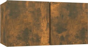 TV skříňky 8 ks kouřový dub 60 x 30 x 30 cm kompozitní dřevo 3120308