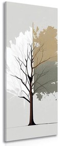 Obraz zajímavý minimalistický strom Varianta: 40x120