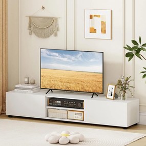 Costway TV skříň TV komoda pro televizory do 70 palce TV s 2 dvířky