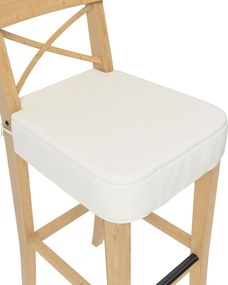 Sedák na židli IKEA Ingolf - barová barva krémová látka pletený vzor