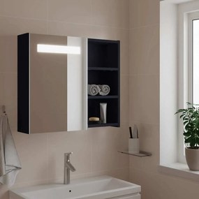 vidaXL Koupelnová zrcadlová skříňka s LED osvětlením 60x13x52 cm [357971] Barva: Šedá