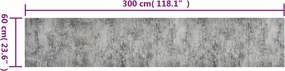 Kuchyňský koberec omyvatelný Beton 60 x 300 cm samet 136572