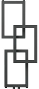 Mexen Grid, dekorativní koupelnový radiátor 870 x 360 mm, 209 W, grafitová, W215-0870-360-00-66