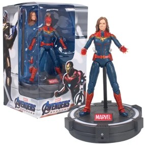 Figurky hrdinů Marvel s vlastním držákem nebo otočným podstavcem Varianta: Captain Marvel, End Game + otočný podstavec