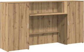 Recepční stůl dub artisan 200x50x103,5 cm kompozitní dřevo 3324222