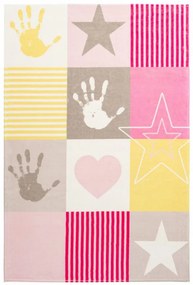 Hans Home | Dětský kusový koberec Stars 411 pink - 160x230