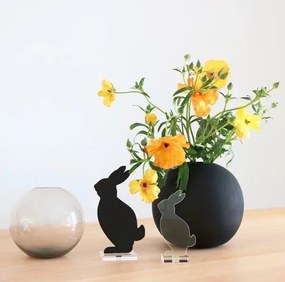 COOEE Design Váza Ball Black  - 20 cm