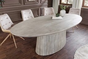 Oválný jídelní stůl Movement 220 cm šedé mango