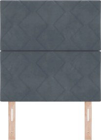 Čelo postele Tmavě šedá 80 cm samet 3337881