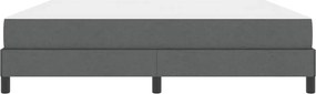 Postel s boxspringem Tmavě šedá 180 x 200 cm textil 3398508