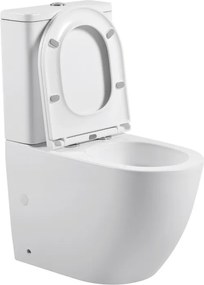 Erga Torre, WC kombi mísa 620x385x835 mm, Tornado 2.0 + toaletní sedátko, bílá lesklá, ERG-V03-TORRE-TO2-WH