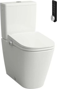 Laufen Cleanet Meda - Stojící elektronický bidet s keramikou, vario odpad, Rimless, SoftClose, bílá H606110000S002
